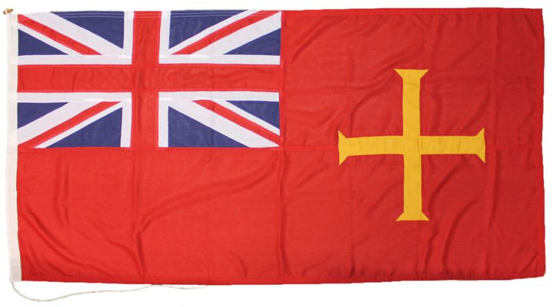 Guernsey civil flag sewn - PUFFIN FLAGS UK