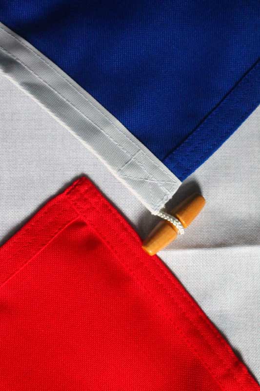 Sewn French Flag Woven - PUFFIN FLAGS UK